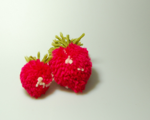 Pompones de diferentes formas